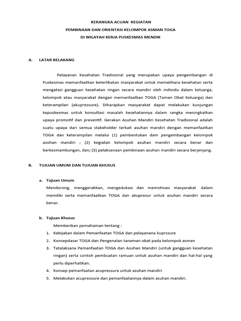 Kak Pembinaan - Orientasi Kelompok Asman Kestrad | PDF