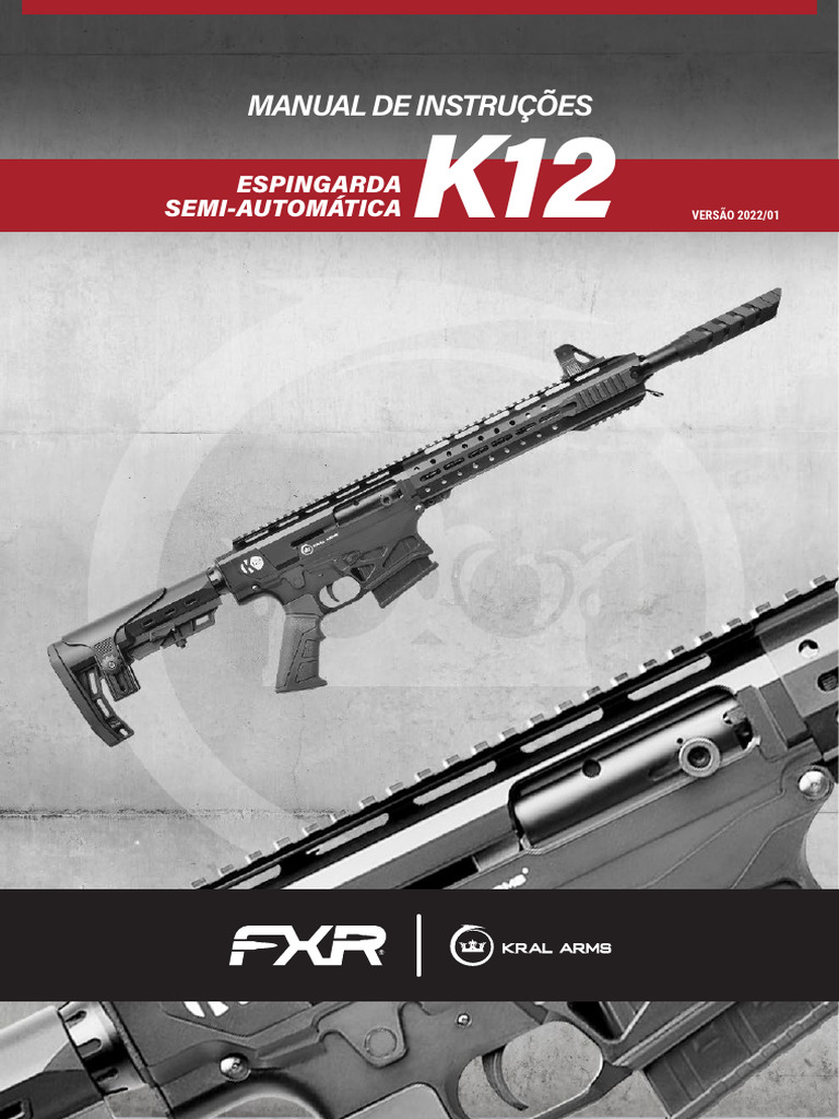 Manual Espingarda Kral K12 2022 | PDF