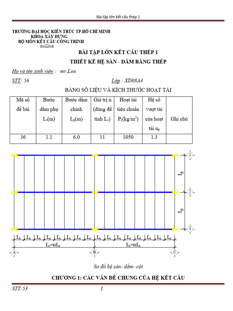 Tailieuxanh Bai Tap Lon Ket Cau Thep 8035 | PDF