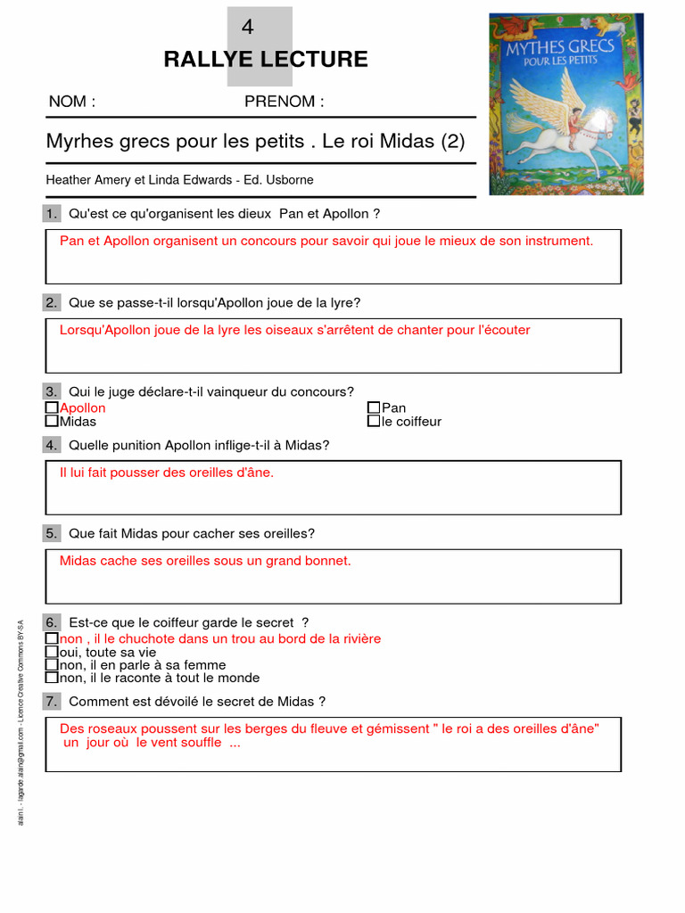 Le Roi Midas 2 Correction | PDF