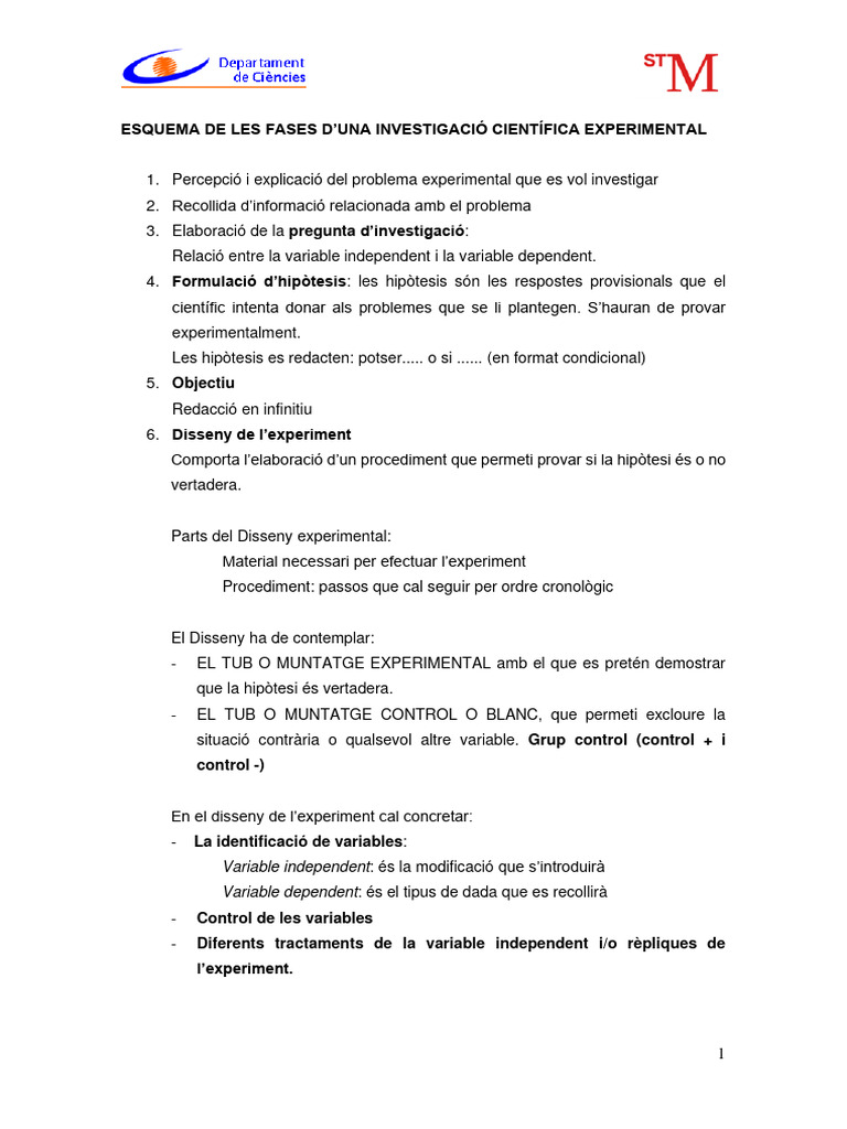 El Mètode Científic | PDF