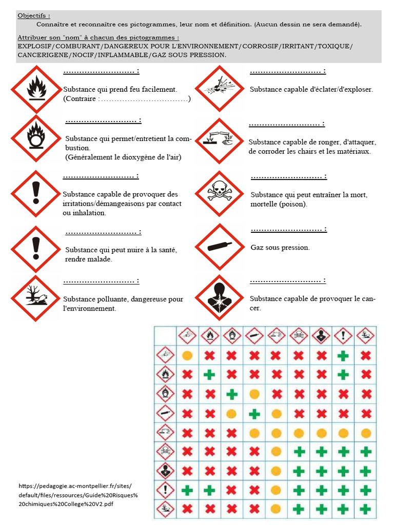 Formation sur les pictogrammes de danger | PDF
