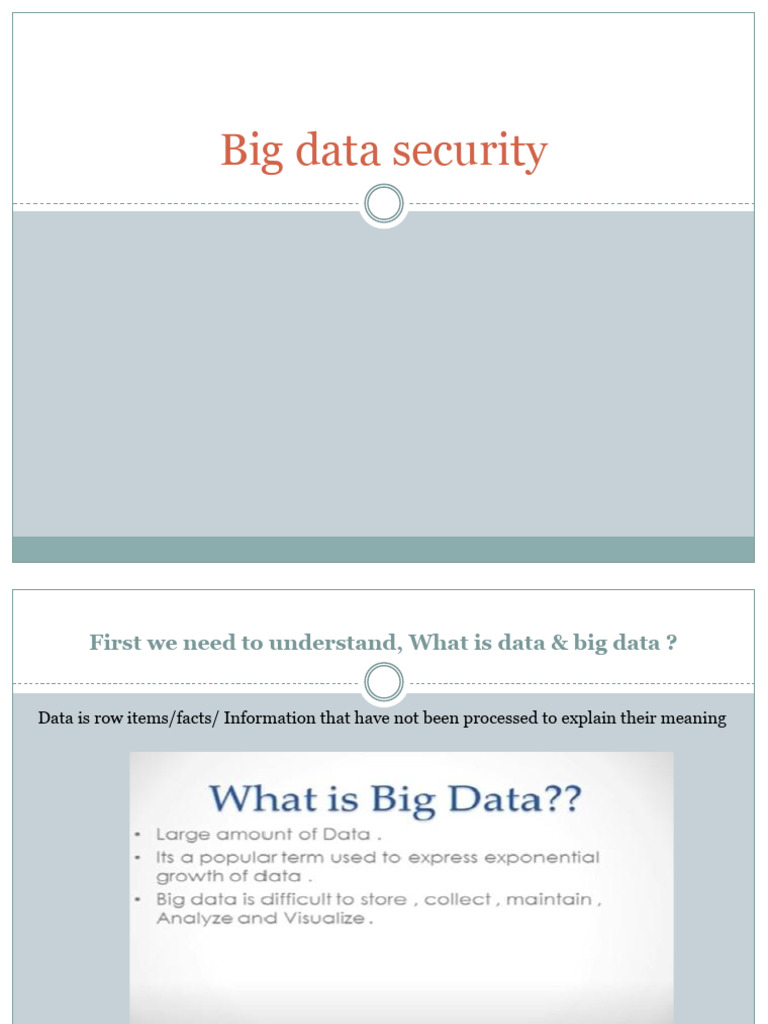 Big Data Security | PDF Big Data Security | PDF