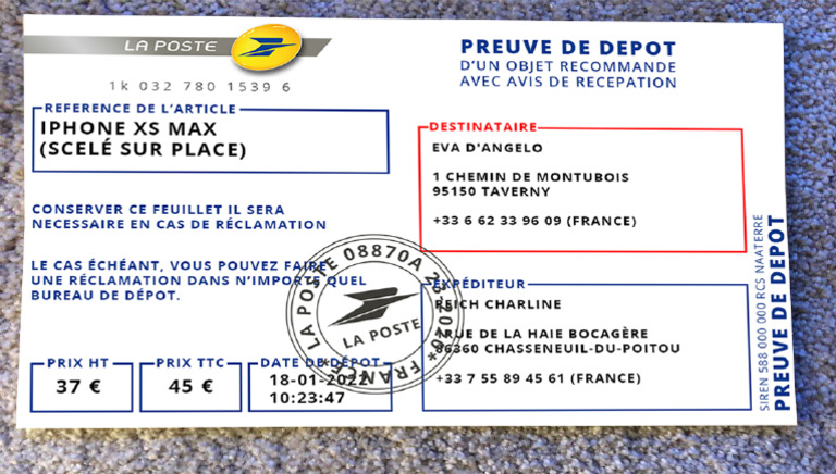 Preuve Depot LAPOSTE MAQUETTE | PDF