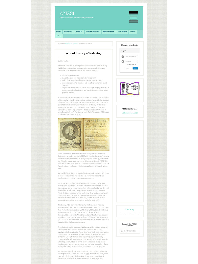 History of Index | PDF