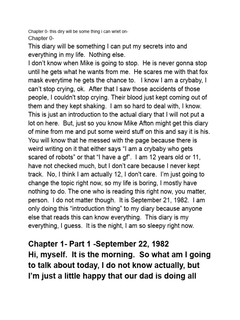 Book of Ggy!-Fnaf | PDF