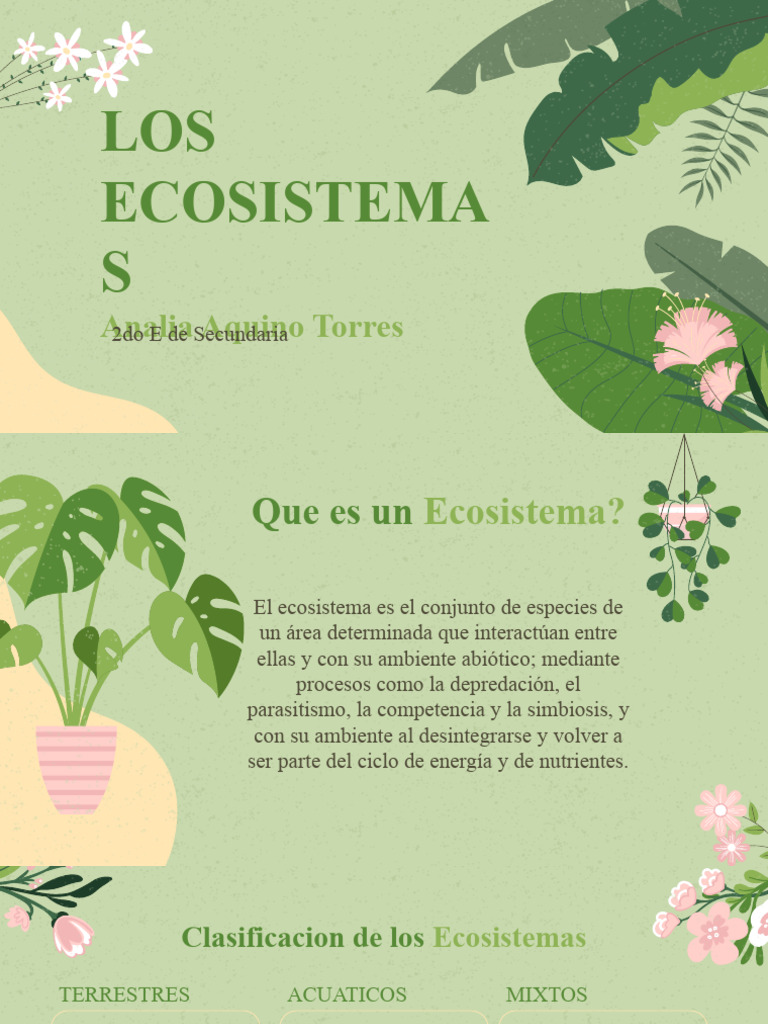 Los Ecosistemas | PDF