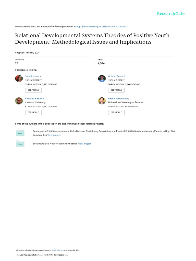 Geldhofetal 2014 Relational Developmental Systems Theoriesof Positive ...