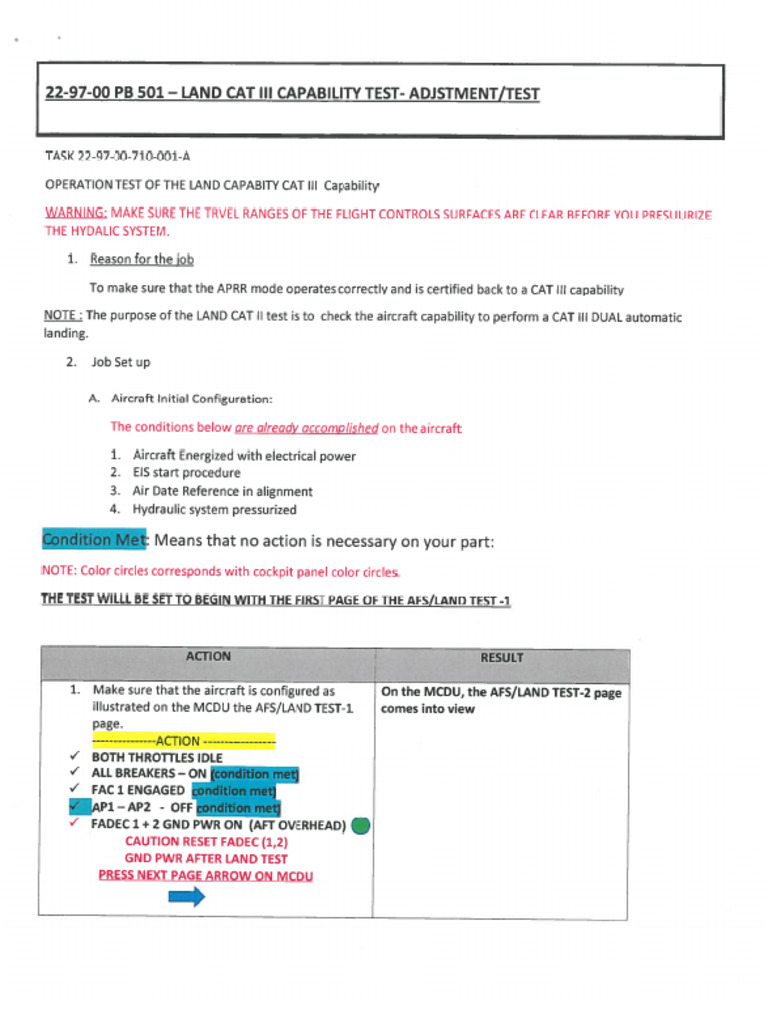 Land Cat III Capability | PDF
