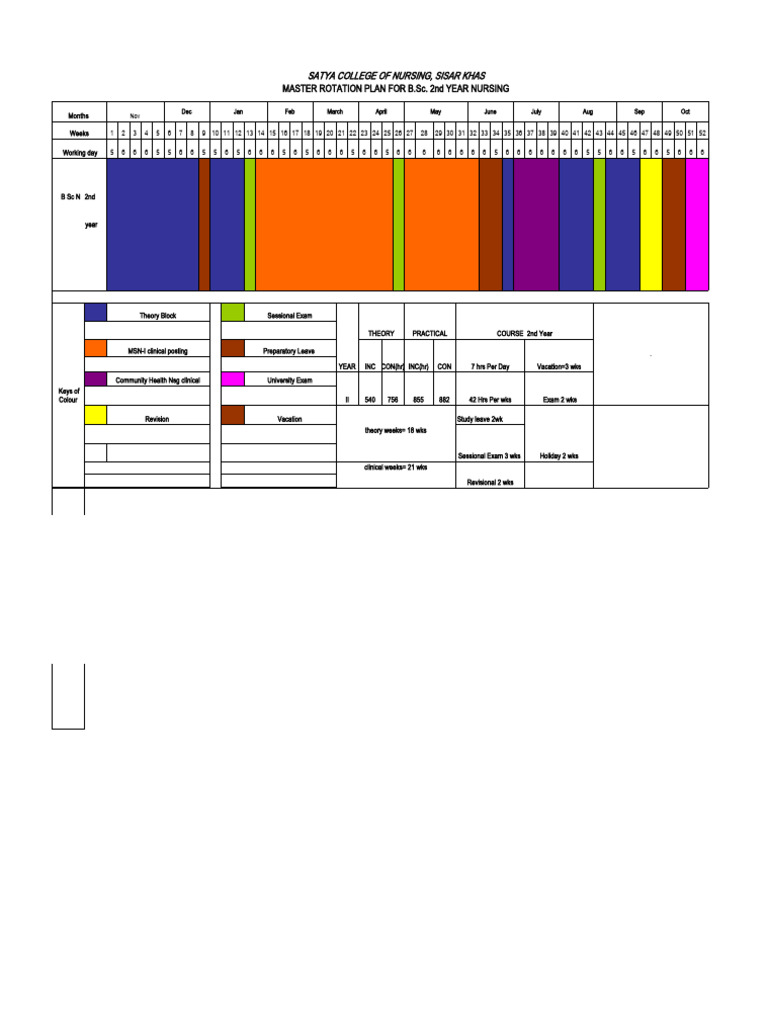 B SC 2nd Y Master Rotation | PDF