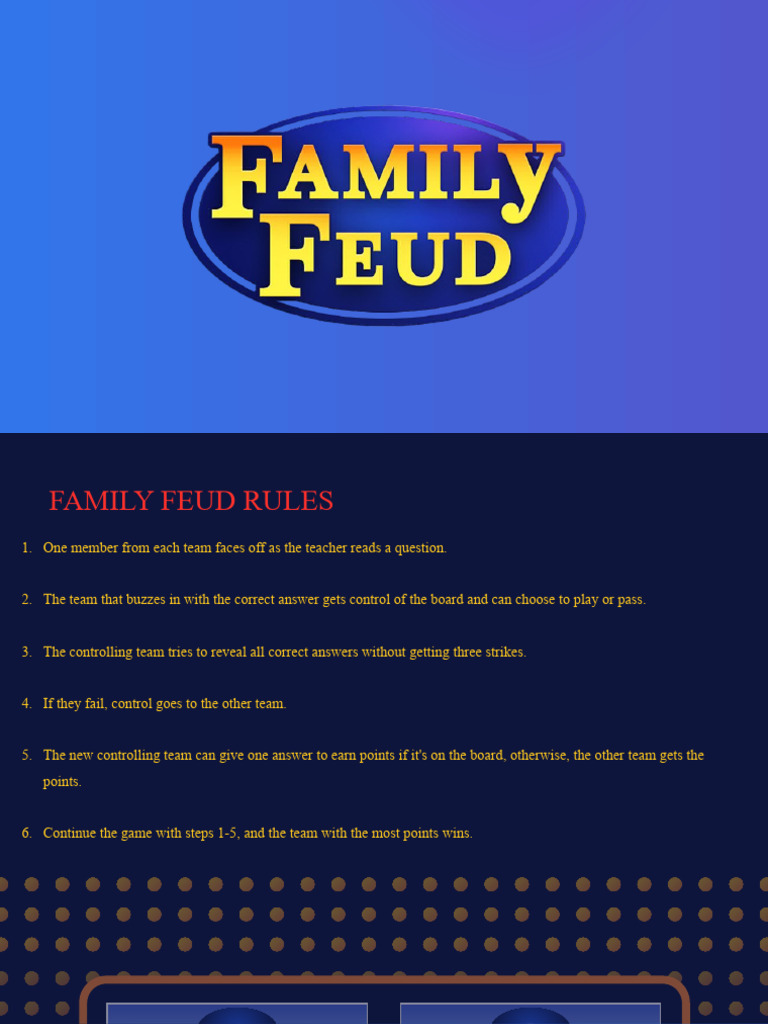 Interactive Family Feud | PDF