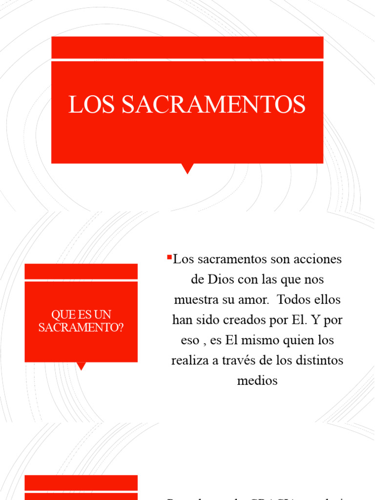 Los 7 Sacramentos de la Iglesia Católica | PDF