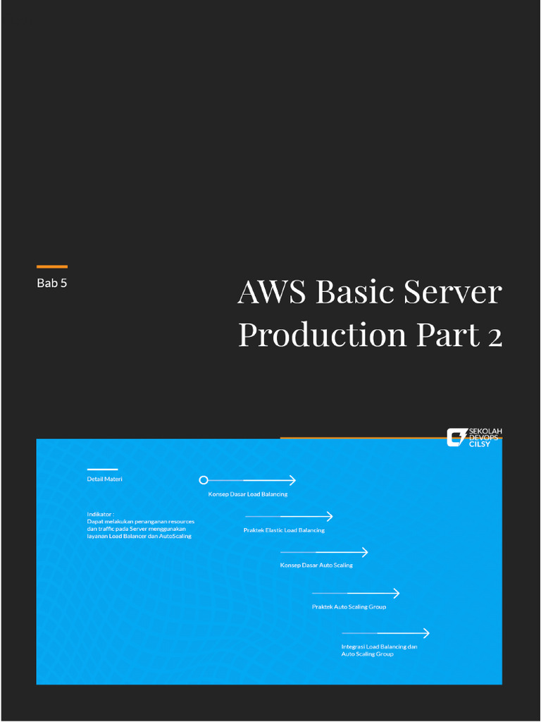 Bab 5 AWS Basic Server Production Part 2 Sekolah DevOps Cilsy 1 | PDF ...
