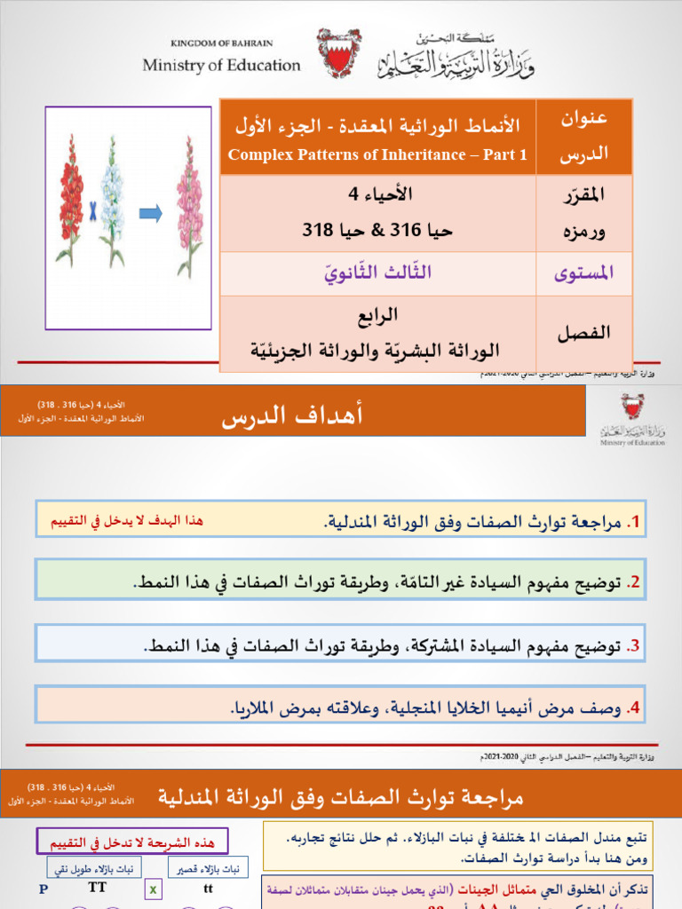 H 316 318 Complex Patterns of Inheritance Part 1 | PDF