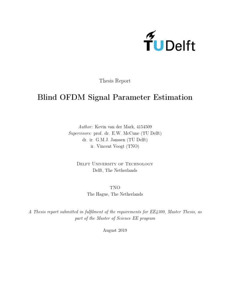 Blind OFDM Signal Parameter Estimation | PDF Blind OFDM Signal Parameter Estimation | PDF