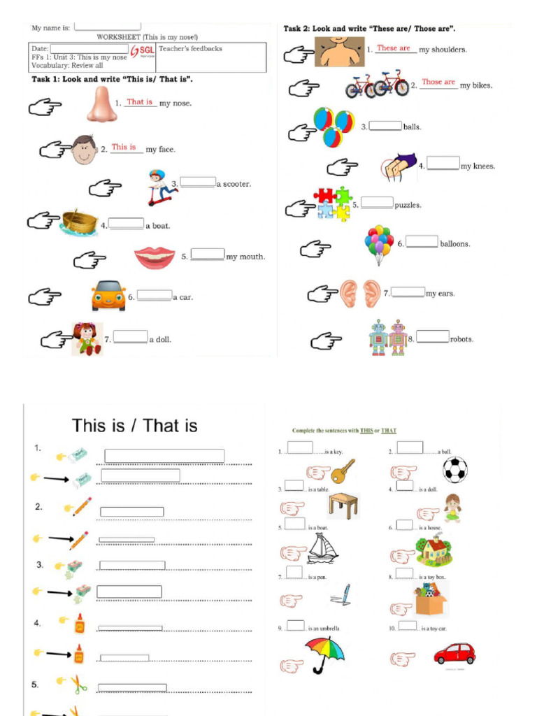 Worksheet This Is That Is | PDF