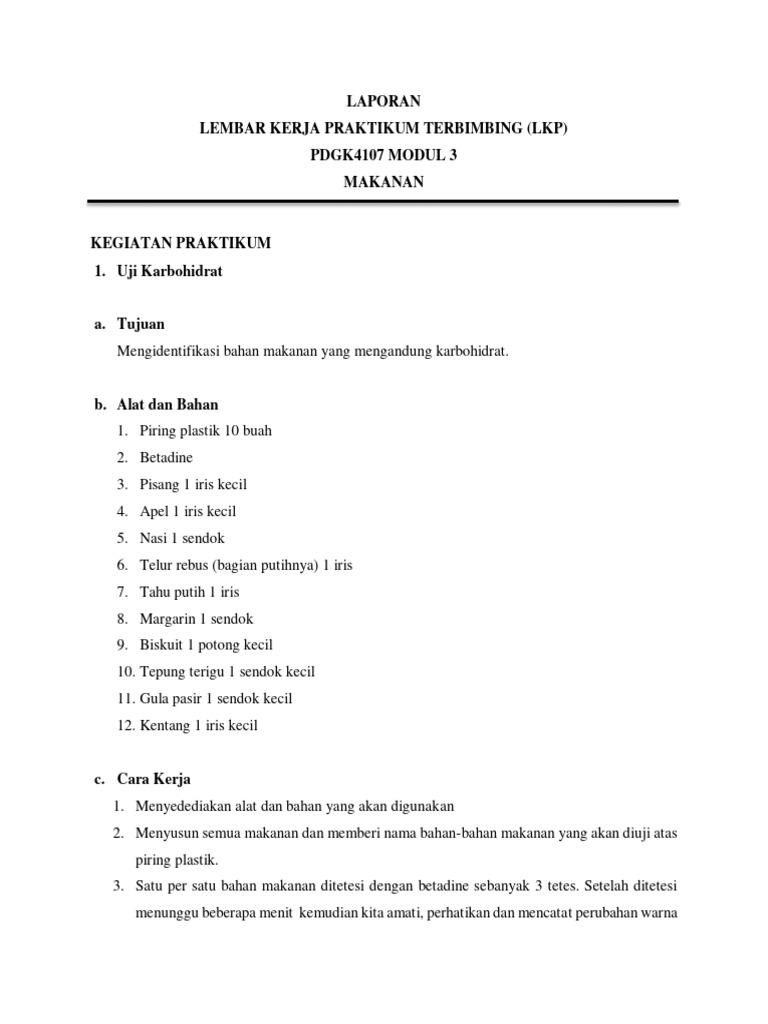 Laporan Ipa Modul 3 | PDF