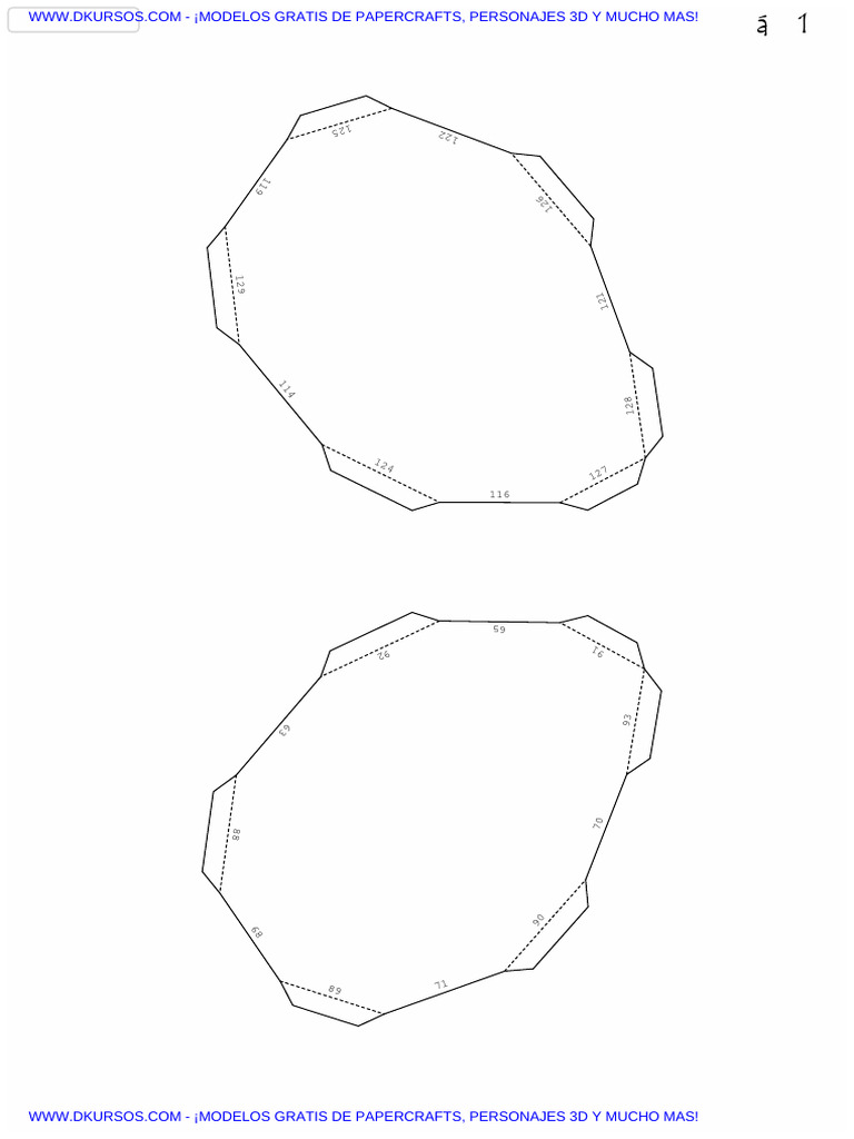 Plantillas Papercraft para Imprimir Gratis | PDF