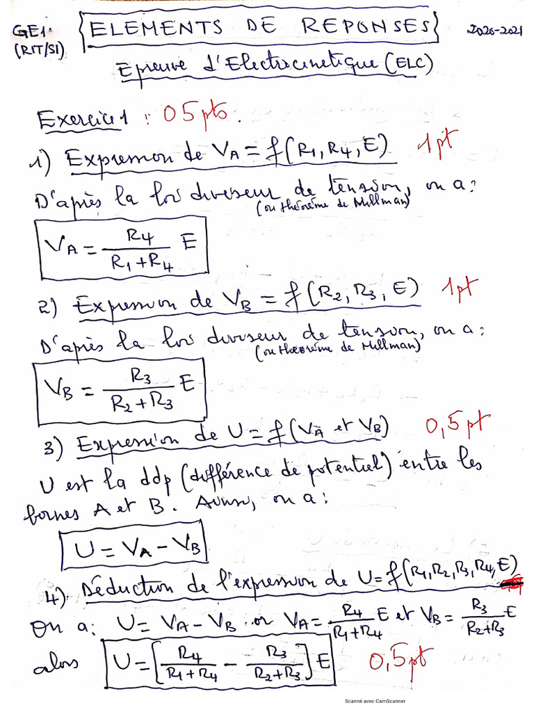 Corrigé 2 - ELC - 2021 | PDF
