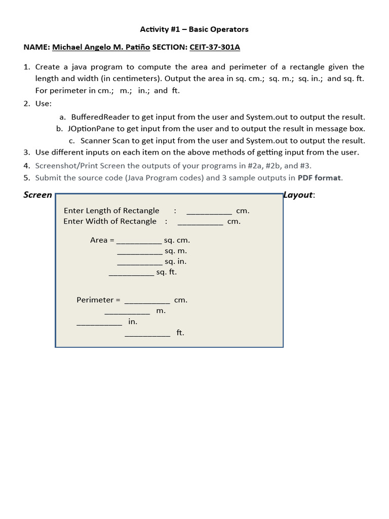 Activity1 PATIÑO M M | PDF