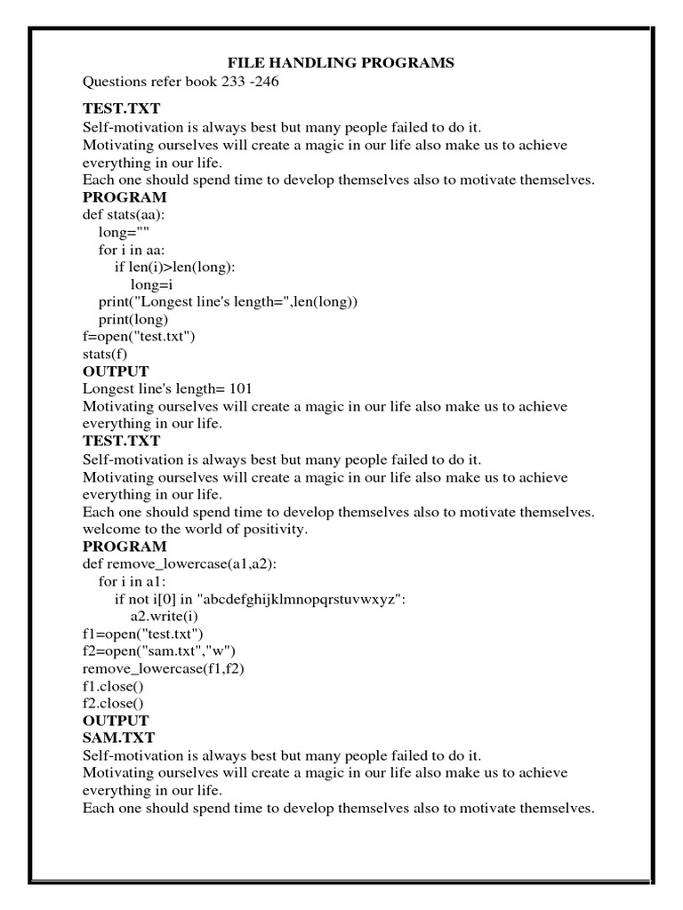 File Handling Programs Notes | PDF File Handling Programs Notes | PDF