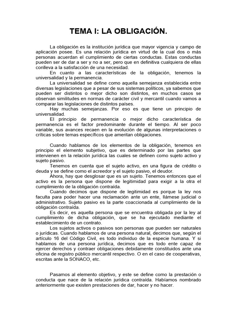 Cuestionario Obligaciones | PDF | Justicia | Crimen y violencia
