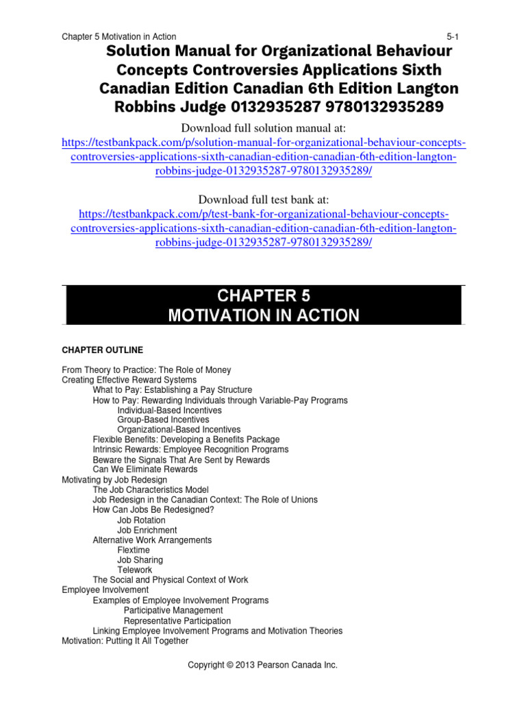 Organizational Behaviour Concepts Controversies Applications Sixth ... Organizational Behaviour Concepts Controversies Applications Sixth ...