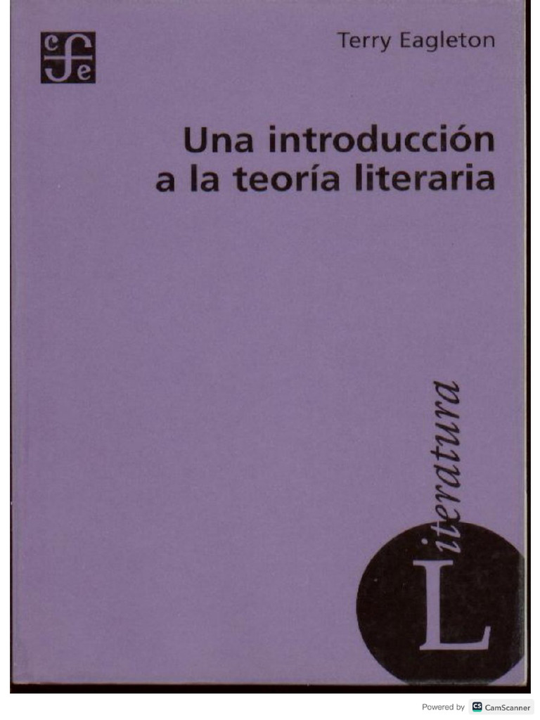 Eagleton Terry Una Introduccion A La Teoria Literaria | PDF