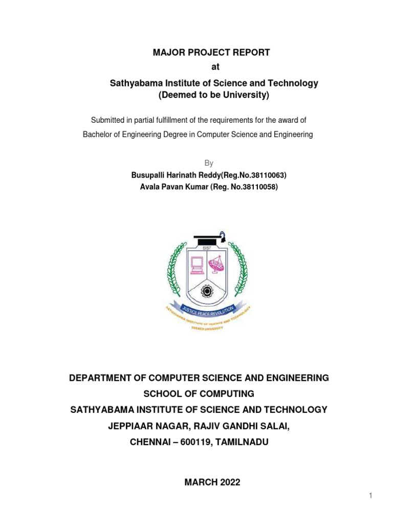 1822 B.E Cse Batchno 34 | PDF