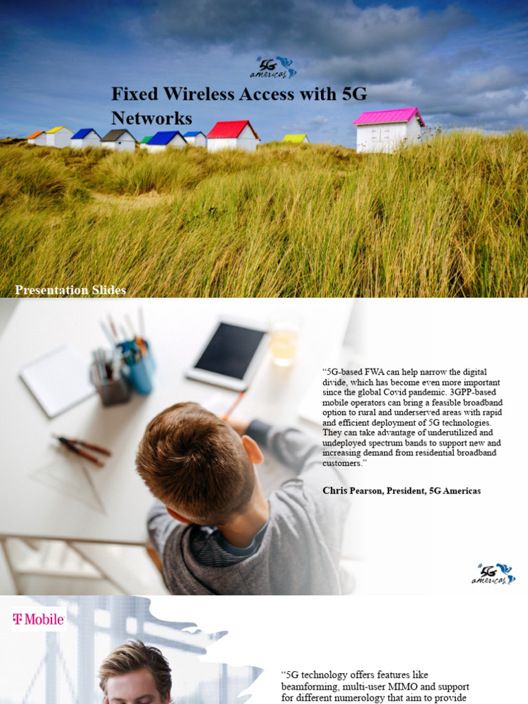 Fixed Wireless Access With 5G Networks | PDF