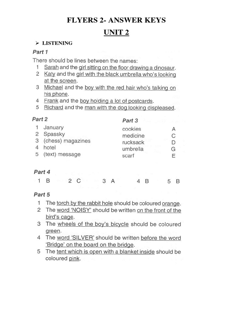 FLYERS 2-Unit 2 | PDF