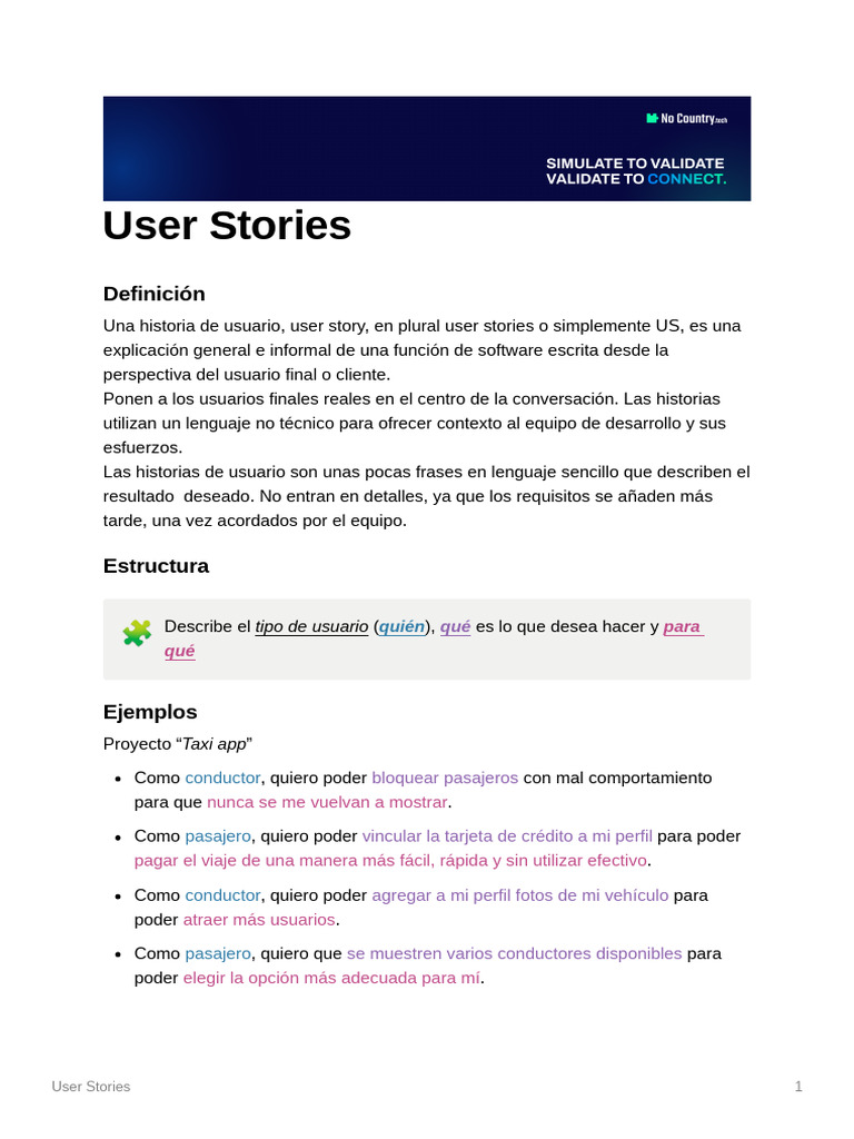 User Stories | PDF