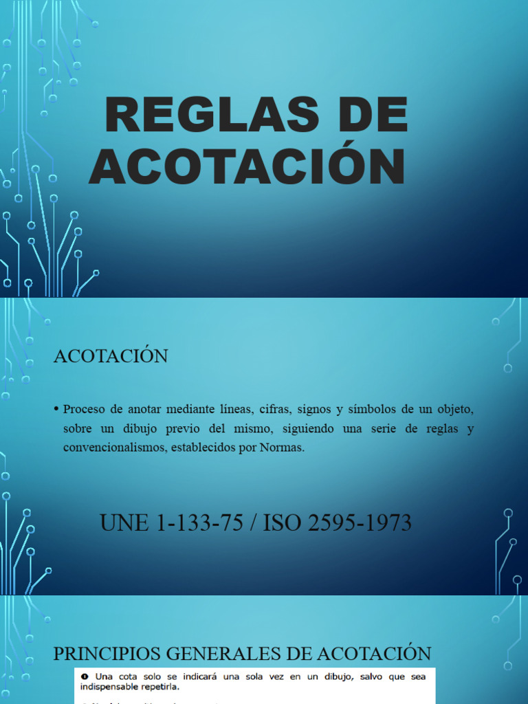 Reglas de Acotación | PDF