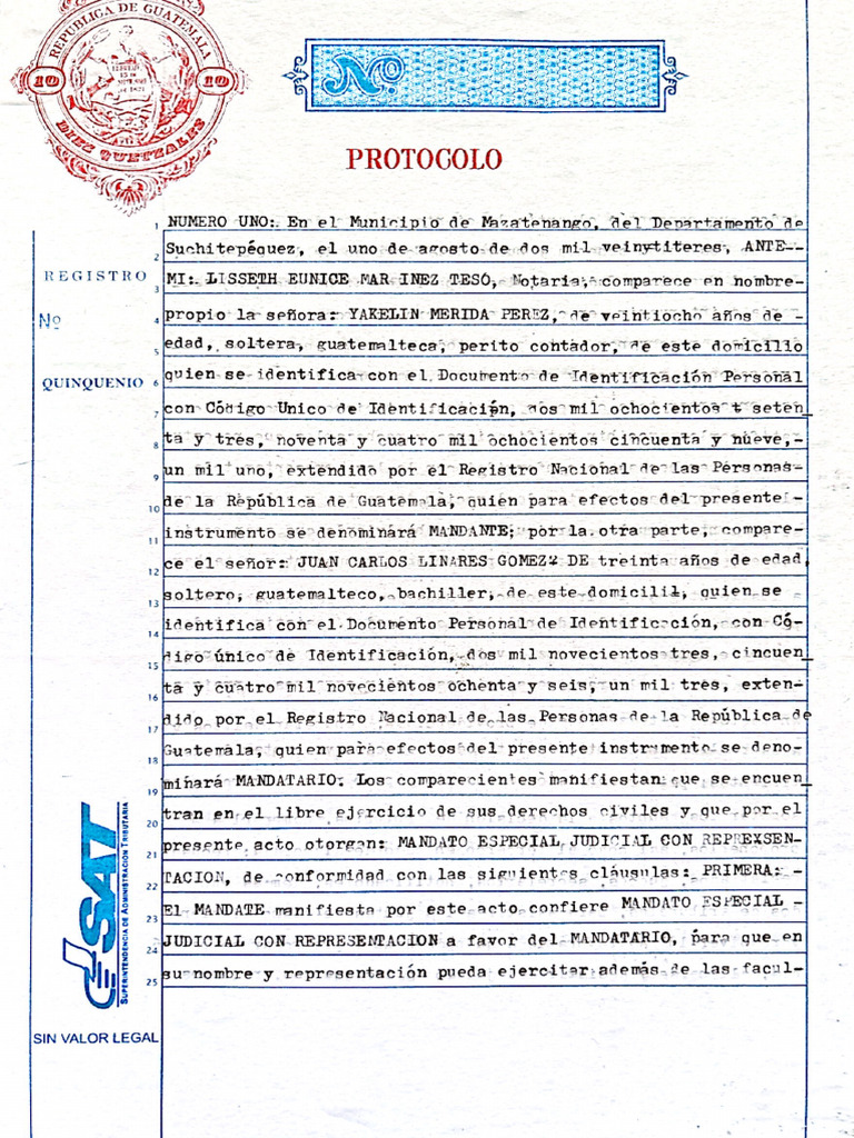 Avance de Protocolo, Me Corresponde Hace | PDF