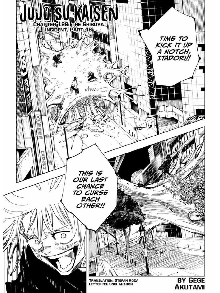 Jujutsu Kaisen Chapter 129 | PDF