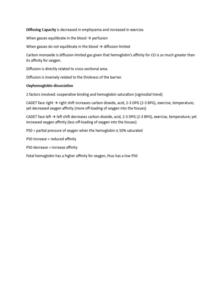 Physio Notes 1 | PDF