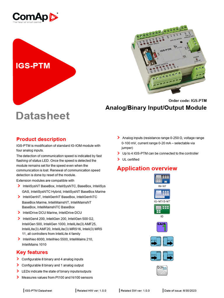 Igs-Ptm Datasheet | PDF