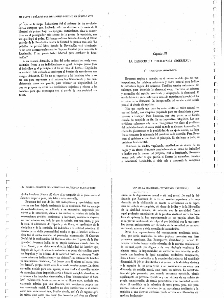 Los Orígenes de La Democracia Totalitaria (C) - J. L. Talmon | PDF