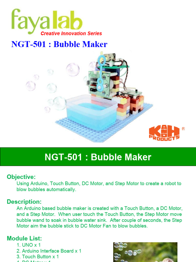 Arduino Bubble Maker | PDF
