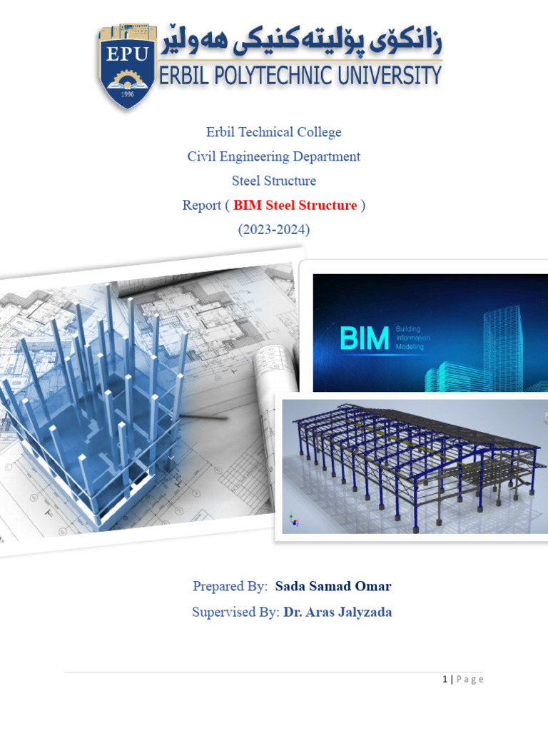 Sada Samad Omar BIM Steel Structure Report | PDF