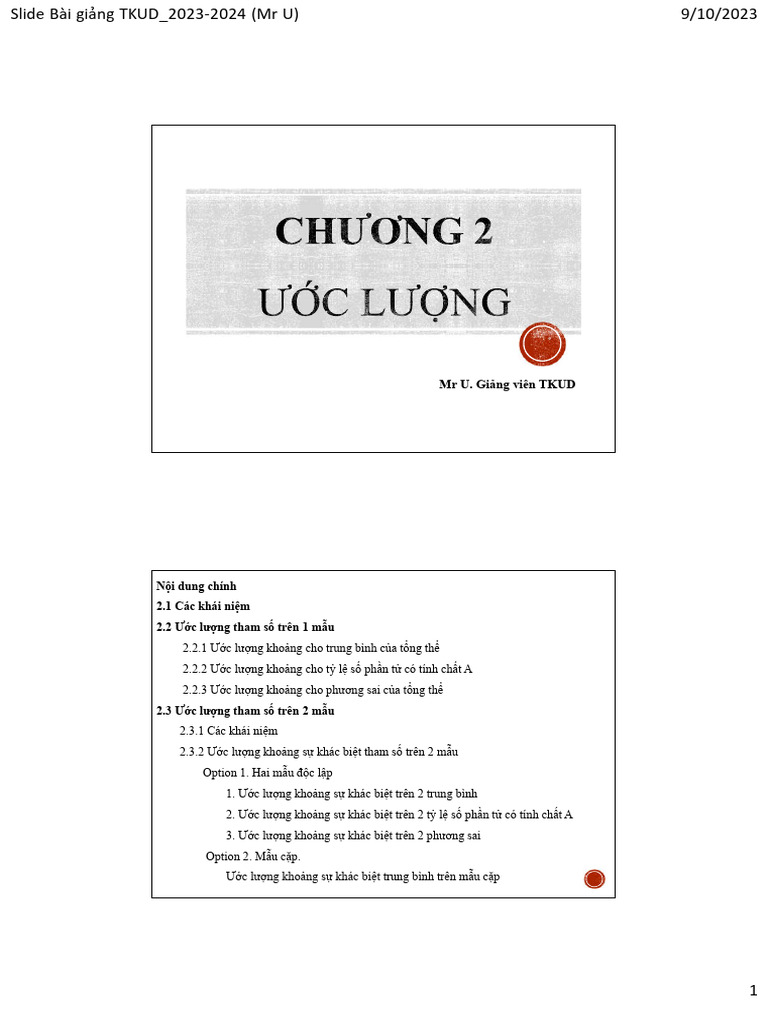 Chuong2 2023-2024 | PDF