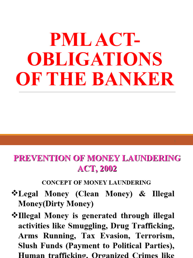 PML Act-Obligations of The Banker | PDF