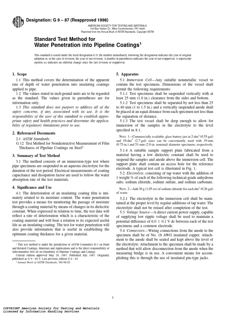 Astm G 9 | PDF
