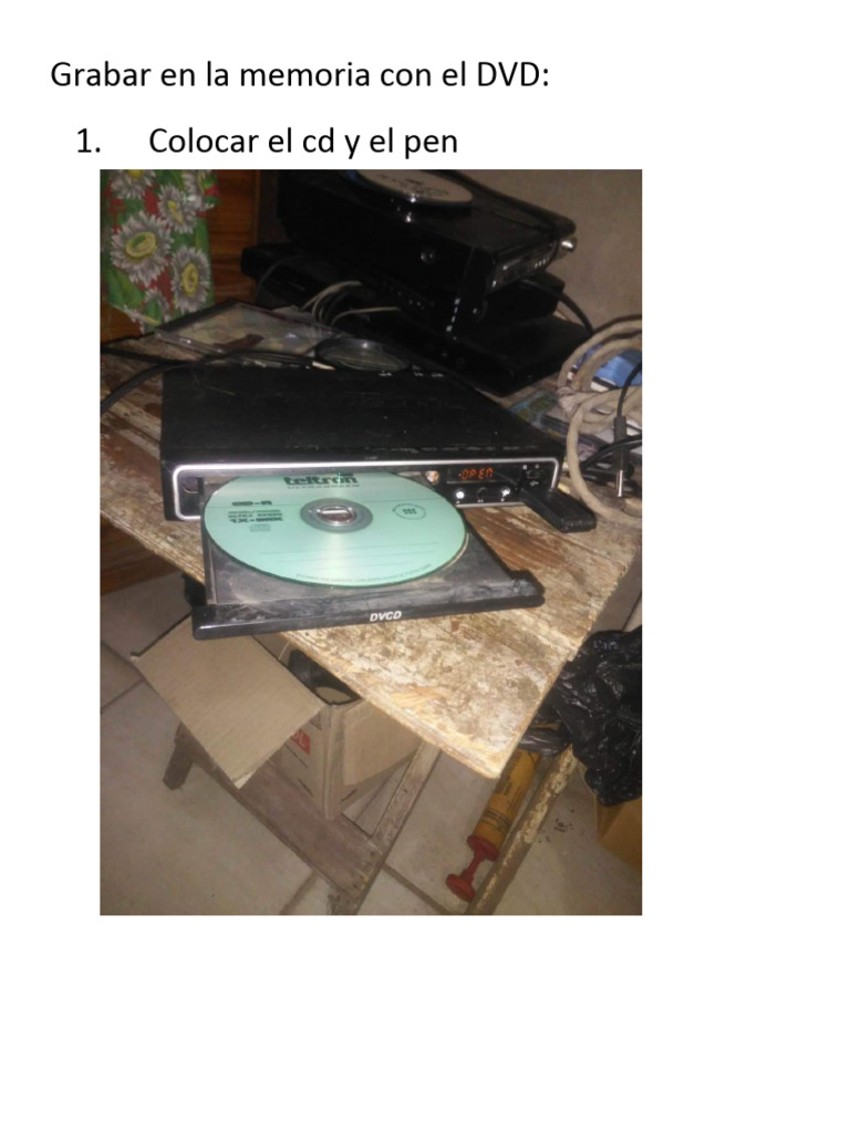 Grabar en La Memoria Con El DVD | PDF