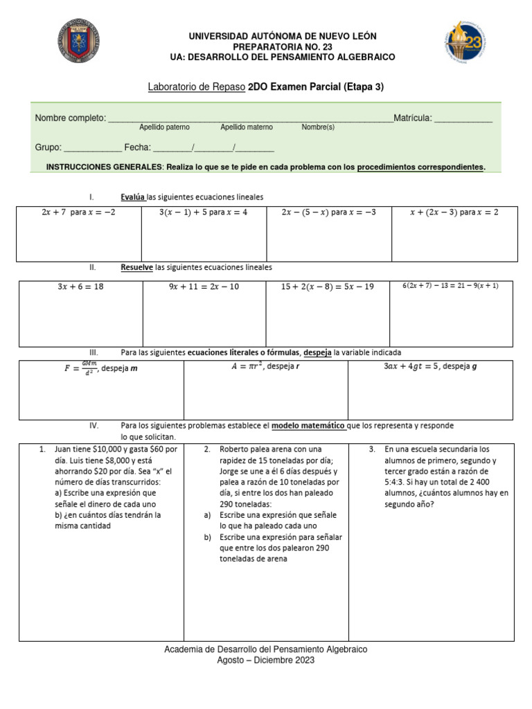 Laboratorio de Repaso 2DO Parcial - DPA2023 | PDF