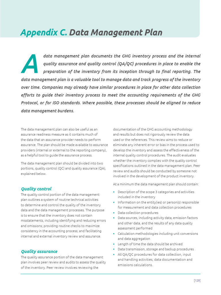 Data Management Plan | PDF | Business