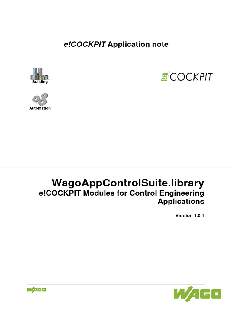 e!COCKPIT Modules For Control Engineering Applications | PDF