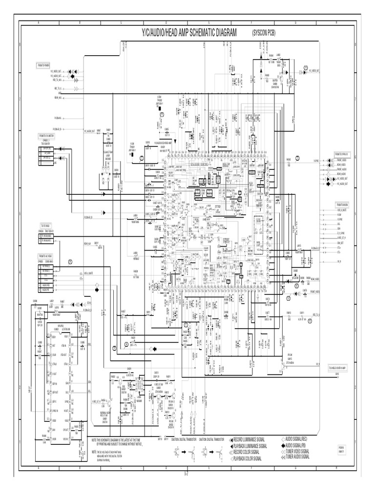 Y - C - AUDIO - HEAD AMP SCHEMATIC DIAGRAM - FTP Directory Listing | PDF