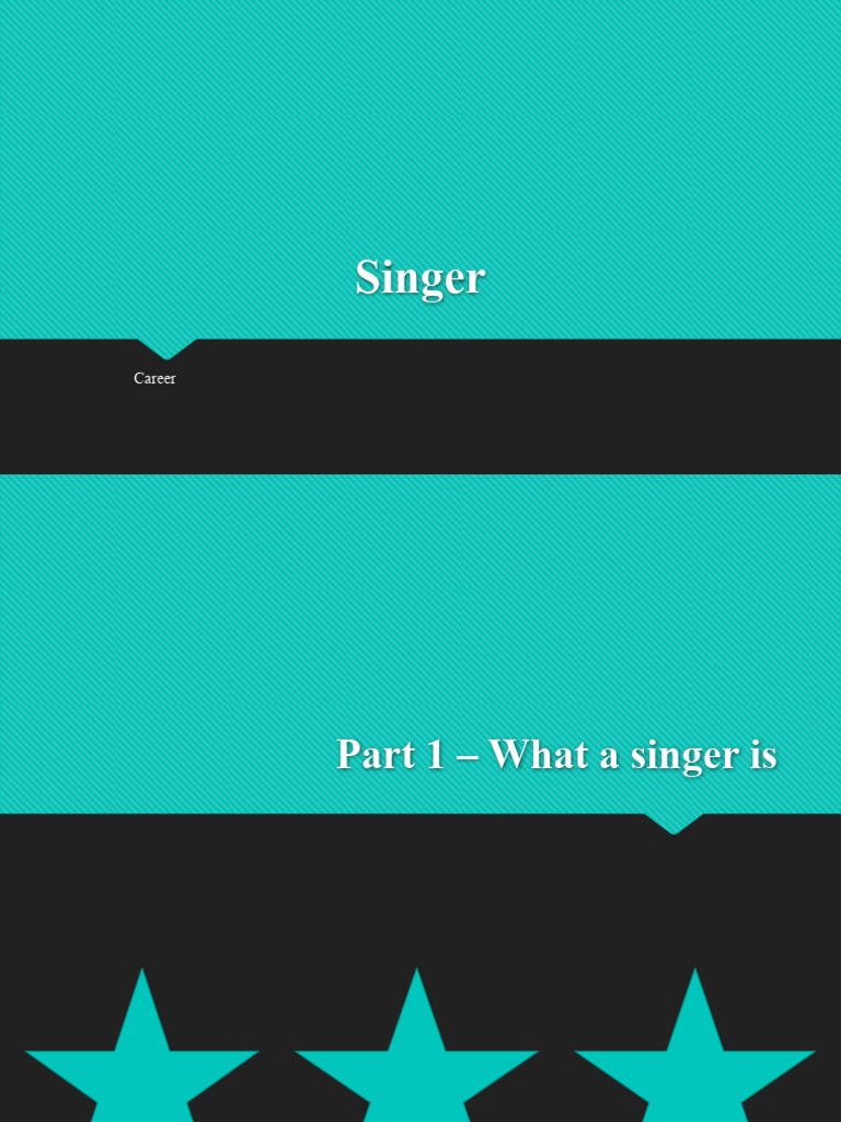 Singer Career | PDF | Career & Growth | Art