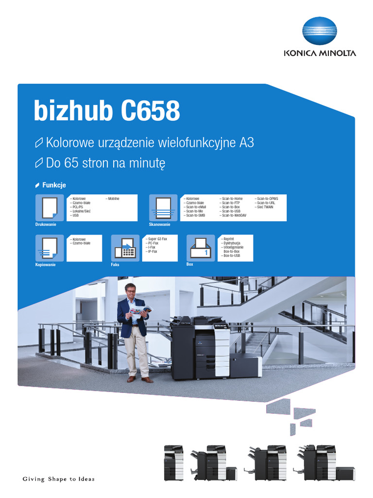 Broszura Bizhub C658 PL | PDF